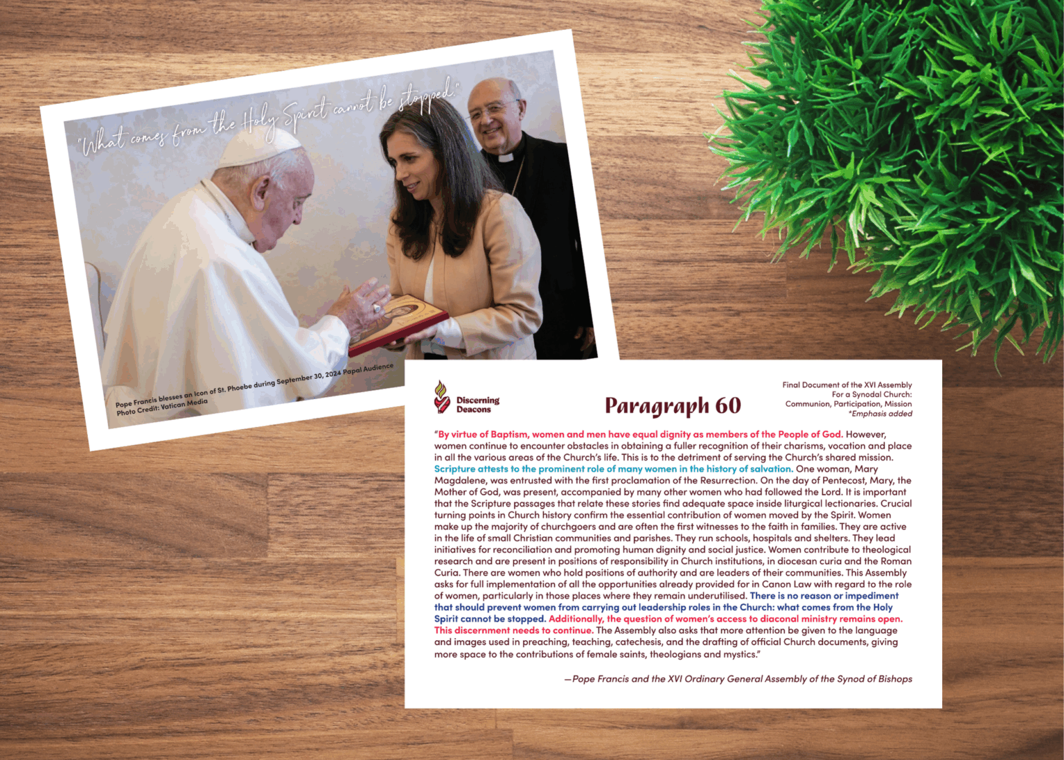 Paragraph 60 Handouts - Discerning Deacons